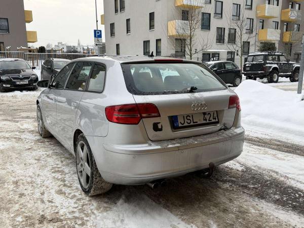 Pelēks Audi A3 2007 Viļņa, ar dzinēja tilpumu 1.97 L un nobraukumu 310 tūkst. km par 2900 €, foto 10 vietnē AUTOMOTO.COM.LV