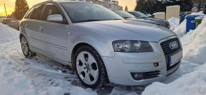 Pelēks Audi A3 2007 Kauņa, ar dzinēja tilpumu 1.97 L un nobraukumu 380 tūkst. km par 1600 €, foto  vietnē AUTOMOTO.COM.LV