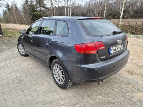 Pelēks Audi A3 2007 Viļņa, ar dzinēja tilpumu 2.00 L un nobraukumu 251 tūkst. km par 3500 €, foto 3 vietnē AUTOMOTO.COM.LV