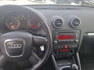 Grey Audi A3 2007 in Utena, with an engine capacity of 1.39 L and mileage of 226 thousand km for 2250 €, photo 17 on AUTOMOTO.COM.LV