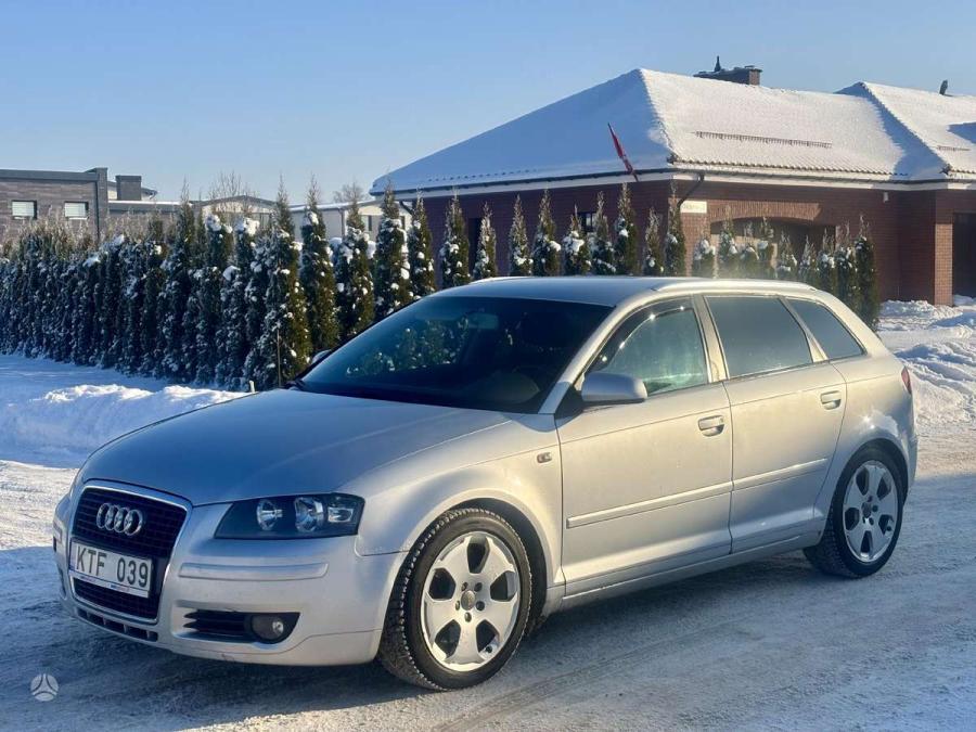 Grey Audi A3 2007 in Vilnius, with an engine capacity of 1.97 L and mileage of 350 thousand km for 2650 €, photo 1 on AUTOMOTO.COM.LV