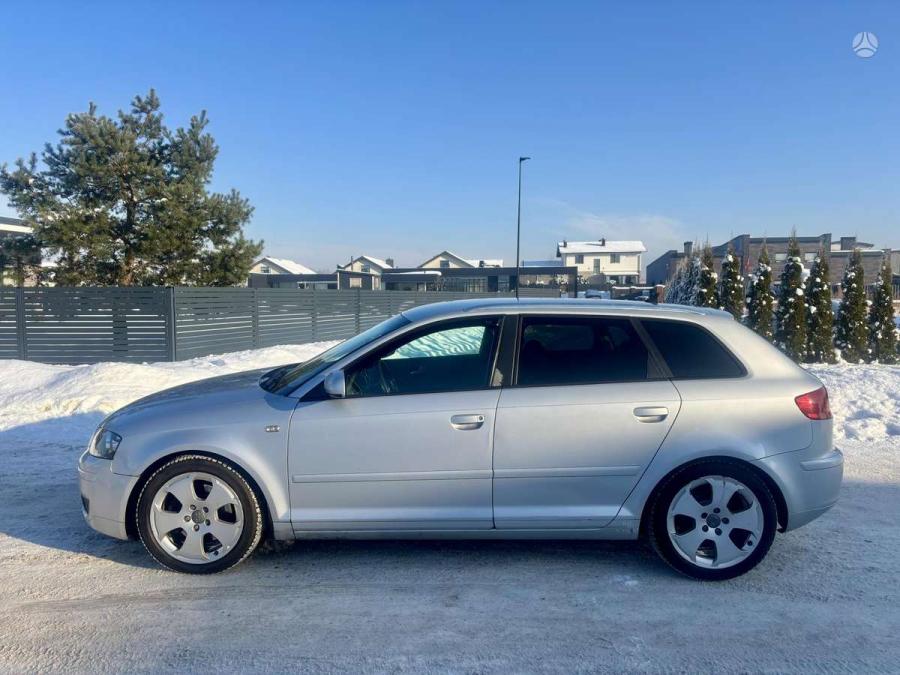 Grey Audi A3 2007 in Vilnius, with an engine capacity of 1.97 L and mileage of 350 thousand km for 2650 €, photo 2 on AUTOMOTO.COM.LV
