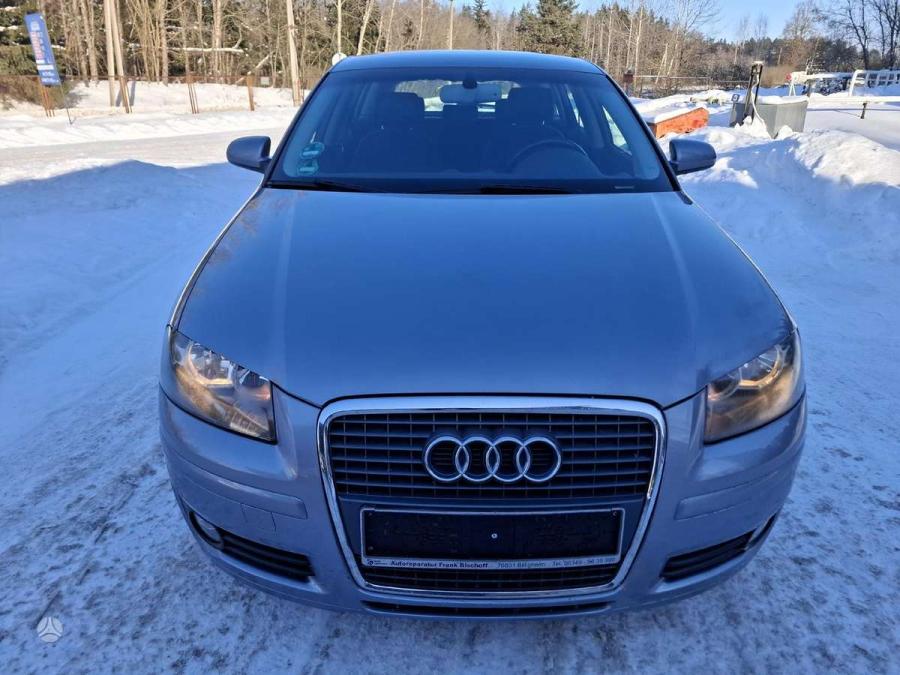 Grey Audi A3 2007 in Utena, with an engine capacity of 1.60 L and mileage of 280 thousand km for 2600 €, photo 2 on AUTOMOTO.COM.LV