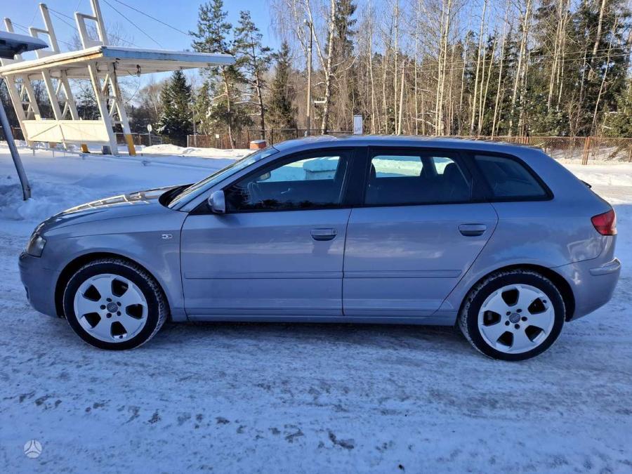 Grey Audi A3 2007 in Utena, with an engine capacity of 1.60 L and mileage of 280 thousand km for 2600 €, photo 9 on AUTOMOTO.COM.LV