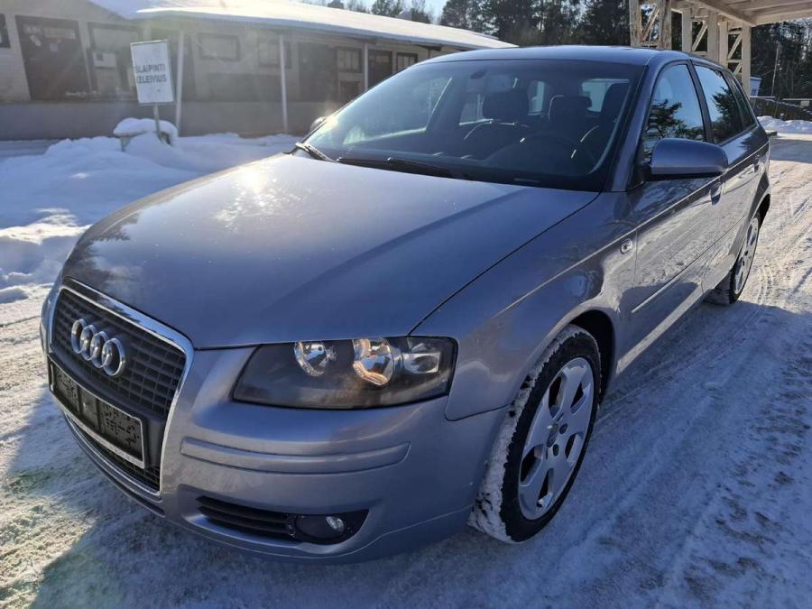 Grey Audi A3 2007 in Utena, with an engine capacity of 1.60 L and mileage of 280 thousand km for 2600 €, photo 16 on AUTOMOTO.COM.LV