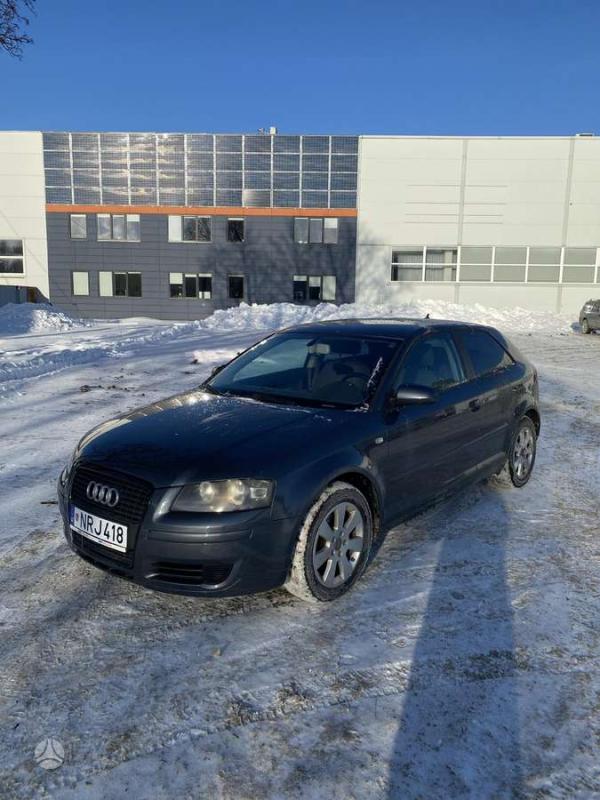 Grey Audi A3 2007 in Vilnius, with an engine capacity of 1.97 L and mileage of 335 thousand km for 2800 €, photo 1 on AUTOMOTO.COM.LV