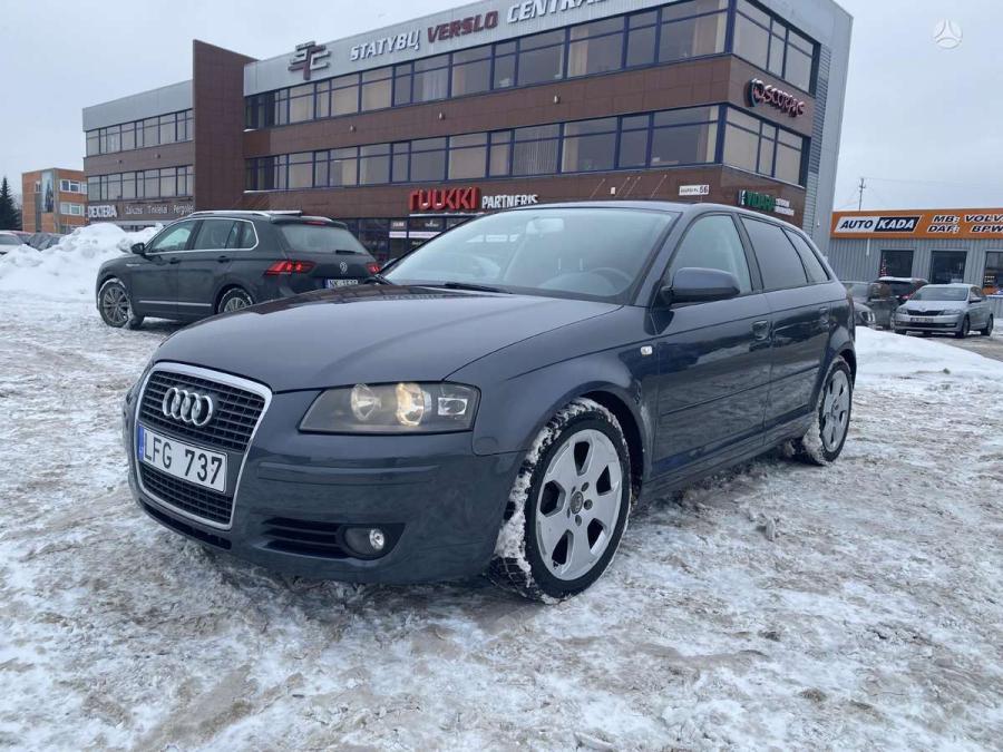 Pelēks Audi A3 2007 Klaipėda, ar dzinēja tilpumu 1.97 L un nobraukumu 271 tūkst. km par 3200 €, foto 1 vietnē AUTOMOTO.COM.LV