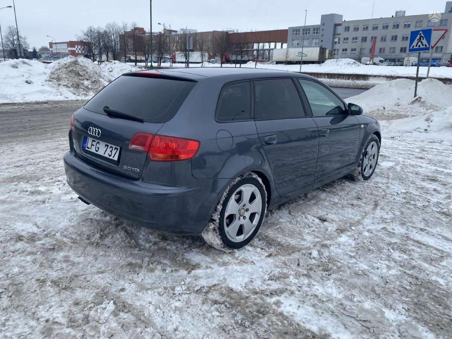 Pelēks Audi A3 2007 Klaipėda, ar dzinēja tilpumu 1.97 L un nobraukumu 271 tūkst. km par 3200 €, foto 3 vietnē AUTOMOTO.COM.LV