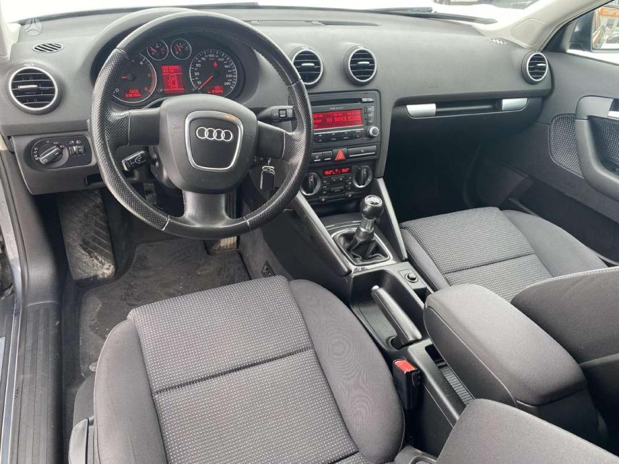 Pelēks Audi A3 2007 Klaipėda, ar dzinēja tilpumu 1.97 L un nobraukumu 271 tūkst. km par 3200 €, foto 5 vietnē AUTOMOTO.COM.LV