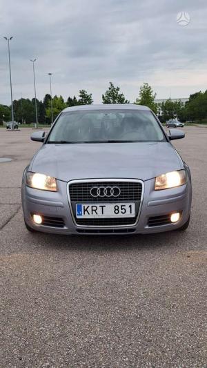 Pelēks Audi A3 2007 Kauņa, ar dzinēja tilpumu 1.90 L un nobraukumu 338 tūkst. km par 1950 €, foto  vietnē AUTOMOTO.COM.LV