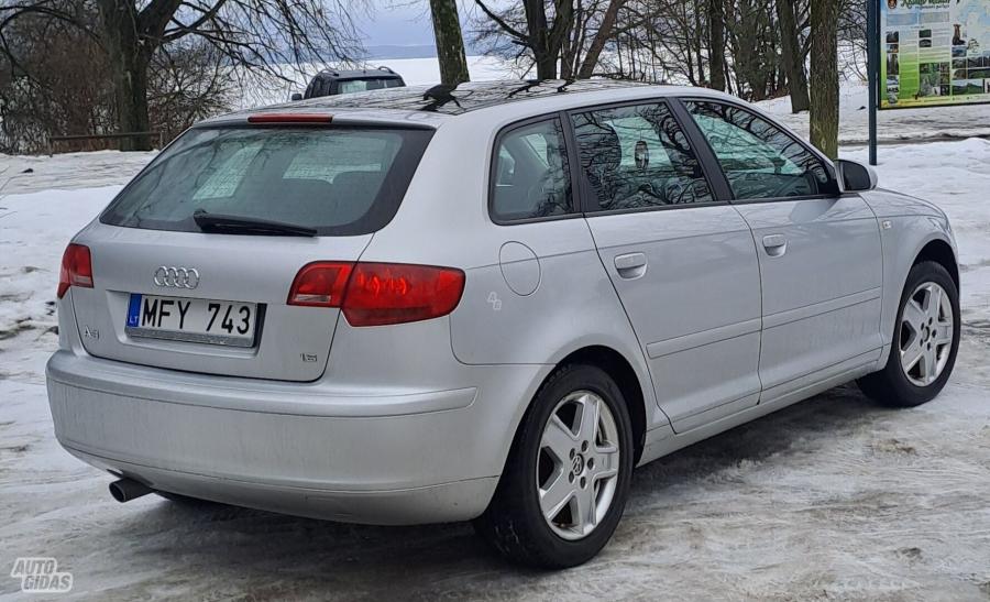 Grey Audi A3 2007 in Kaunas, with an engine capacity of 1.60 L and mileage of 240 thousand km for 1950 €, photo 10 on AUTOMOTO.COM.LV