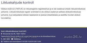 Серый Ауди А3 2007 в Таллин, объемом двигателя 2.00 л и пробегом 274 тыс. км за 3499 €, фото 19 на AUTOMOTO.COM.LV