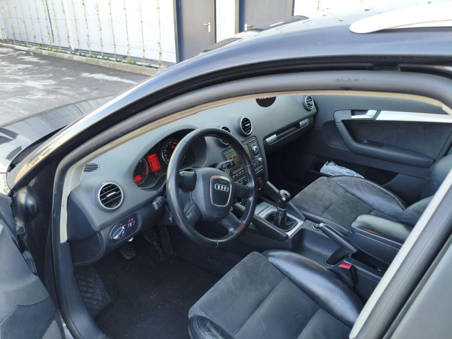 Grey Audi A3 2007 in Utena, with an engine capacity of 1.80 L and mileage of 324 thousand km for 3199 €, photo 6 on AUTOMOTO.COM.LV