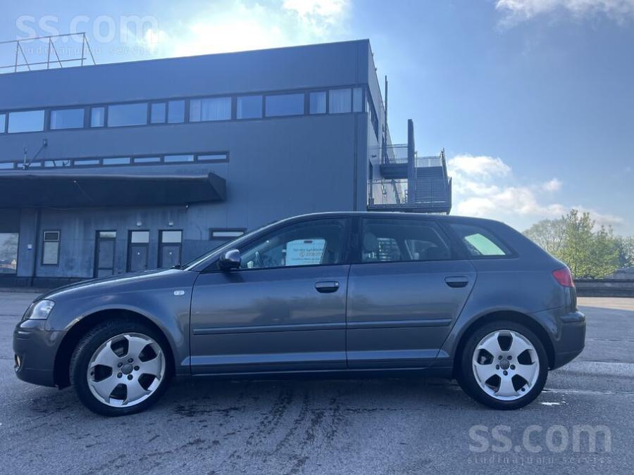 Grey Audi A3 2007 in Riga, with an engine capacity of 1.90 L and mileage of 200 thousand km for 3690 €, photo 3 on AUTOMOTO.COM.LV