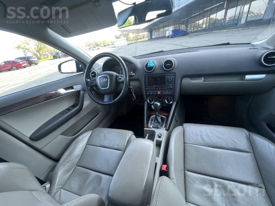 Grey Audi A3 2007 in Riga, with an engine capacity of 1.90 L and mileage of 200 thousand km for 3690 €, photo 7 on AUTOMOTO.COM.LV