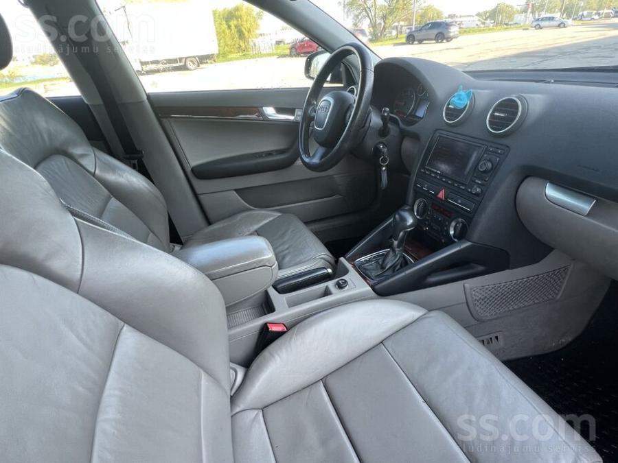 Grey Audi A3 2007 in Riga, with an engine capacity of 1.90 L and mileage of 200 thousand km for 3690 €, photo 9 on AUTOMOTO.COM.LV