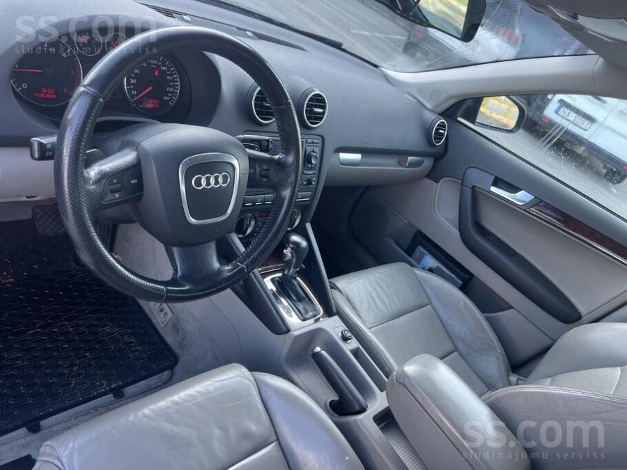 Grey Audi A3 2007 in Riga, with an engine capacity of 1.90 L and mileage of 200 thousand km for 3690 €, photo 10 on AUTOMOTO.COM.LV