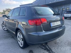 Grey Audi A3 2007 in Riga, with an engine capacity of 1.90 L and mileage of 200 thousand km for 3690 €, photo 16 on AUTOMOTO.COM.LV
