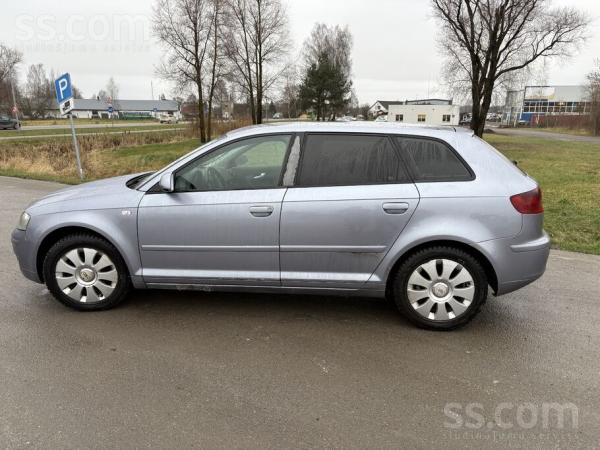 Grey Audi A3 2007 in Bauska, with an engine capacity of 1.90 L and mileage of 311 thousand km for 2700 €, photo 3 on AUTOMOTO.COM.LV