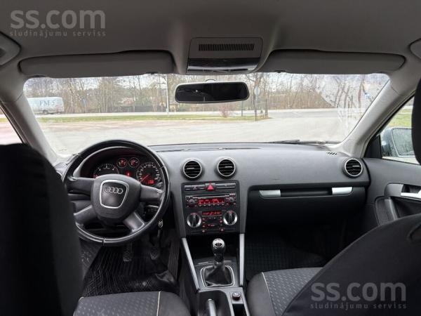 Grey Audi A3 2007 in Bauska, with an engine capacity of 1.90 L and mileage of 311 thousand km for 2700 €, photo 5 on AUTOMOTO.COM.LV