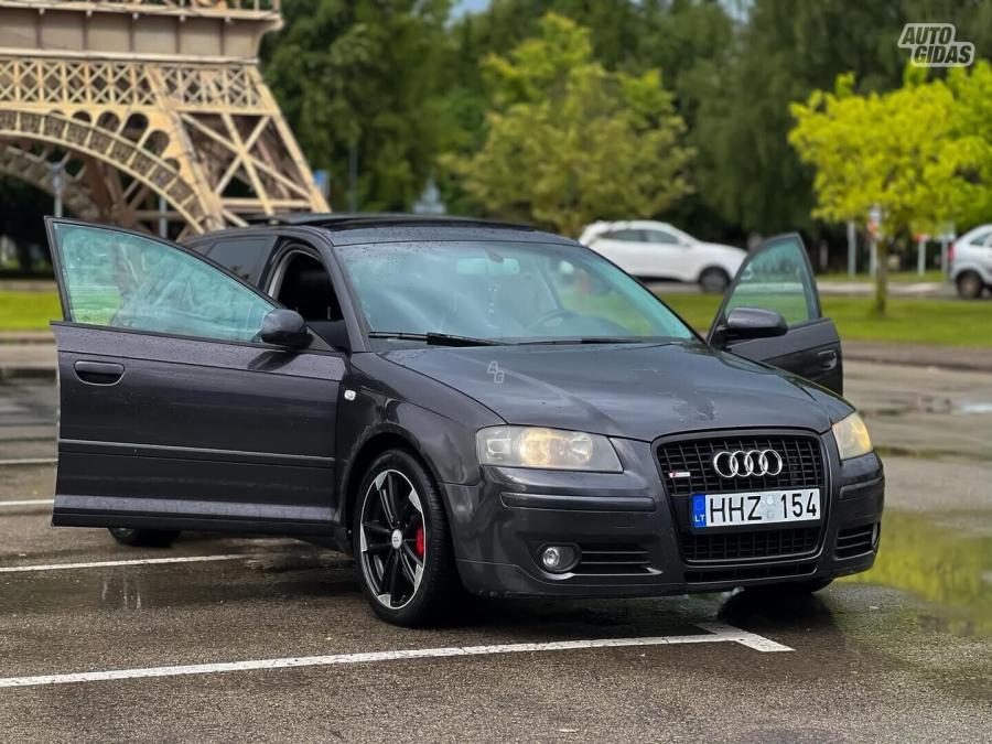 Grey Audi A3 2007 in Mazeikiai, with an engine capacity of 3.20 L and mileage of 202 thousand km for 3650 €, photo 1 on AUTOMOTO.COM.LV