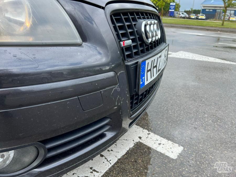 Grey Audi A3 2007 in Mazeikiai, with an engine capacity of 3.20 L and mileage of 202 thousand km for 3650 €, photo 28 on AUTOMOTO.COM.LV