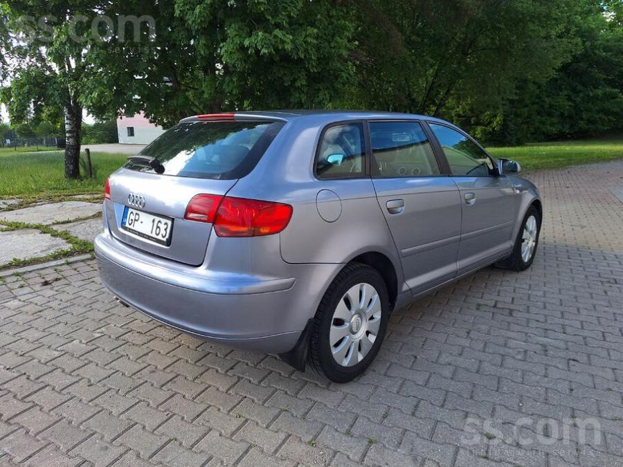 Pelēks Audi A3 2007 Saldus, ar dzinēja tilpumu 1.90 L un nobraukumu 210 tūkst. km par 2450 €, foto 6 vietnē AUTOMOTO.COM.LV