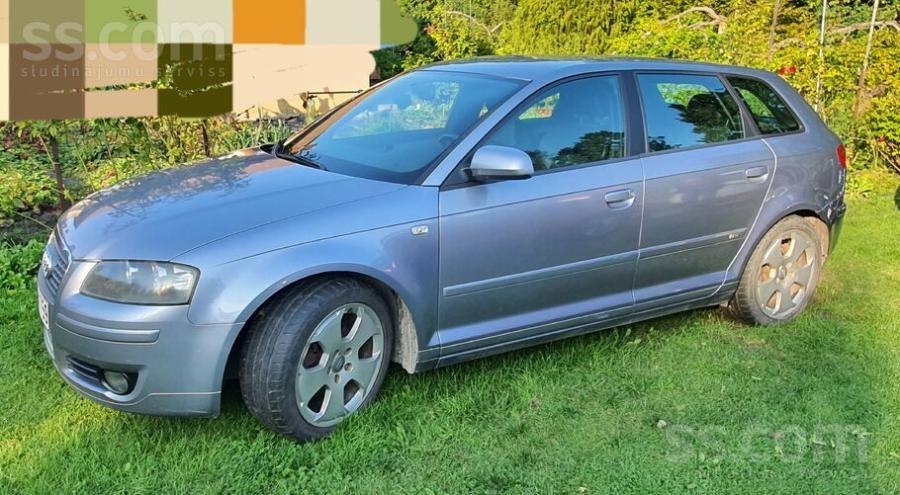 Pelēks Audi A3 2007 Jelgava, ar dzinēja tilpumu 2.00 L un nobraukumu 283 tūkst. km par 2900 €, foto 3 vietnē AUTOMOTO.COM.LV