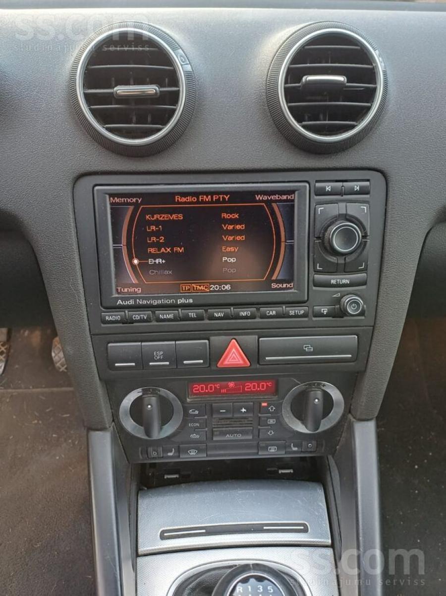 Pelēks Audi A3 2007 Jelgava, ar dzinēja tilpumu 2.00 L un nobraukumu 283 tūkst. km par 2900 €, foto 12 vietnē AUTOMOTO.COM.LV