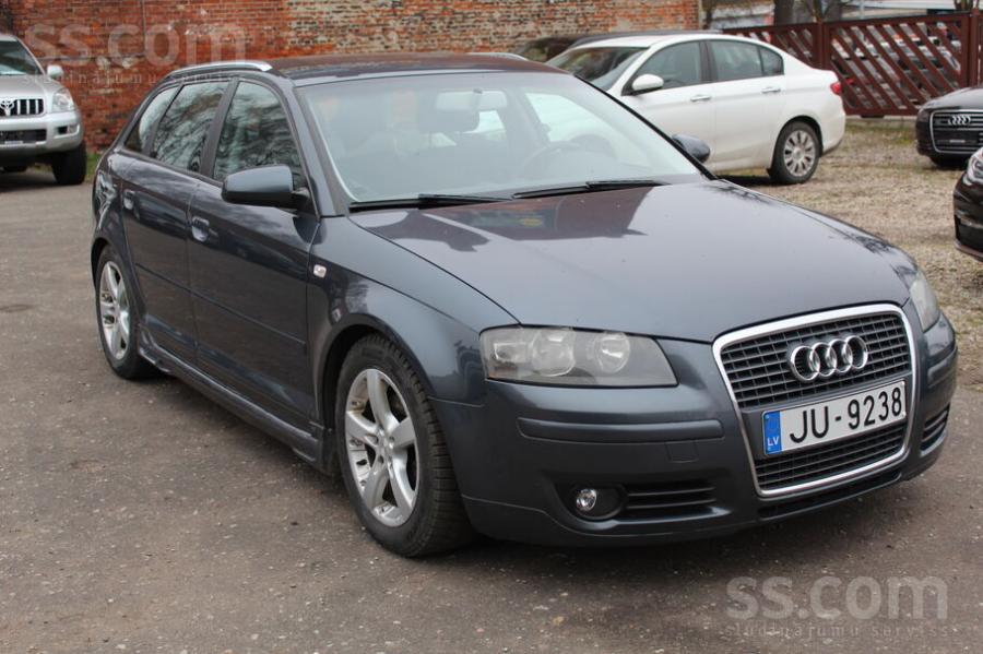 Grey Audi A3 2007 in Liepaja, with an engine capacity of 2.00 L and mileage of 265 thousand km for 3500 €, photo 1 on AUTOMOTO.COM.LV