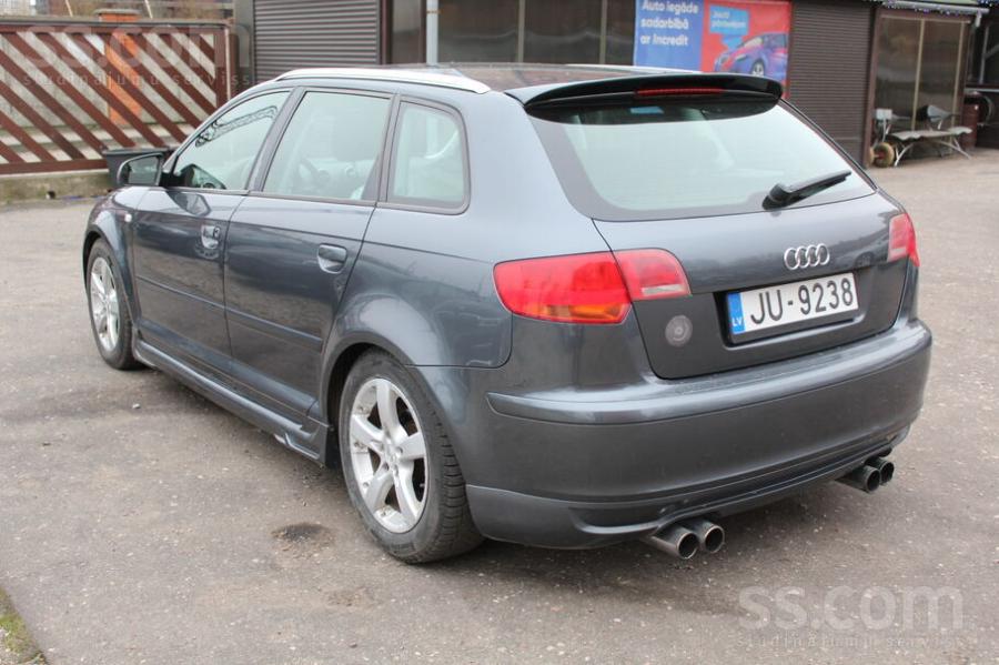 Grey Audi A3 2007 in Liepaja, with an engine capacity of 2.00 L and mileage of 265 thousand km for 3500 €, photo 4 on AUTOMOTO.COM.LV
