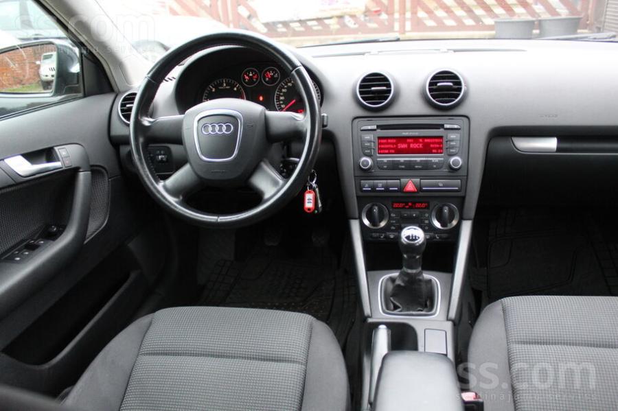 Grey Audi A3 2007 in Liepaja, with an engine capacity of 2.00 L and mileage of 265 thousand km for 3500 €, photo 9 on AUTOMOTO.COM.LV