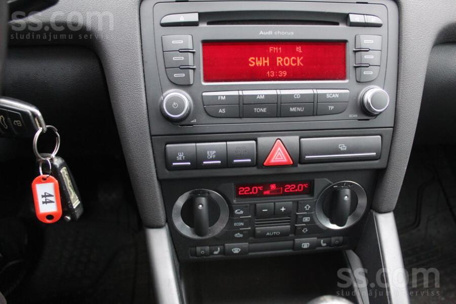 Grey Audi A3 2007 in Liepaja, with an engine capacity of 2.00 L and mileage of 265 thousand km for 3500 €, photo 10 on AUTOMOTO.COM.LV