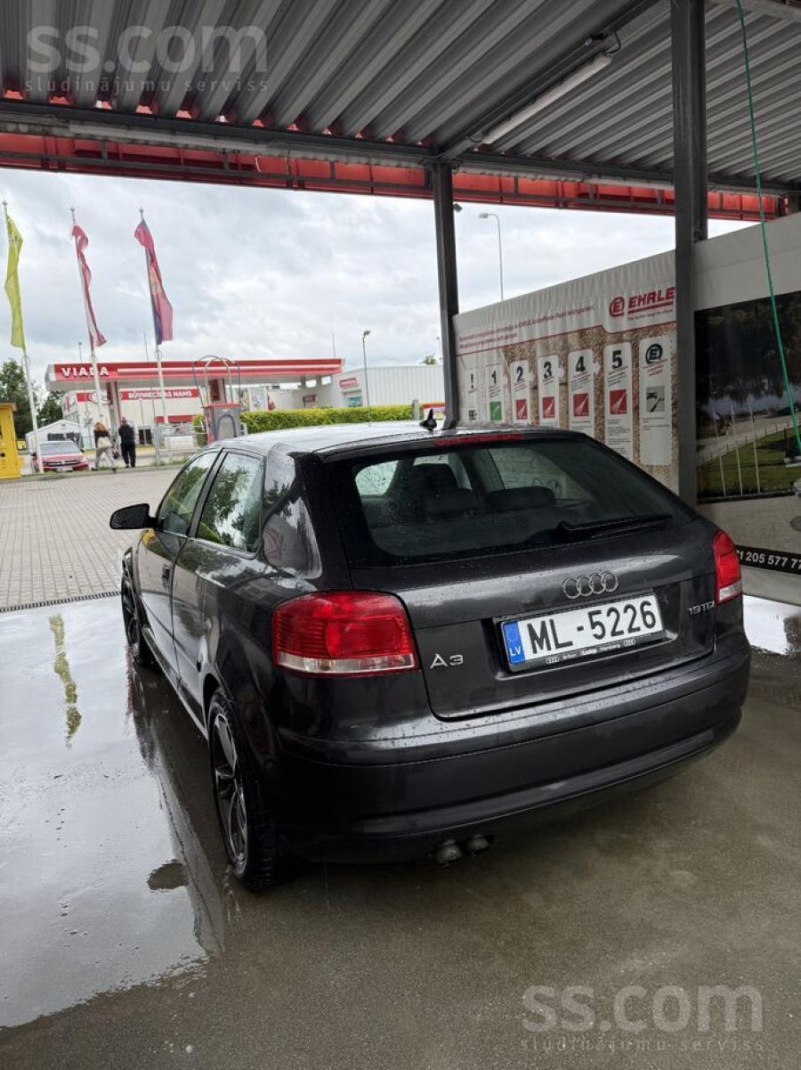 Pelēks Audi A3 2007 Jelgava, ar dzinēja tilpumu 1.90 L un nobraukumu 267 tūkst. km par 2700 €, foto 3 vietnē AUTOMOTO.COM.LV