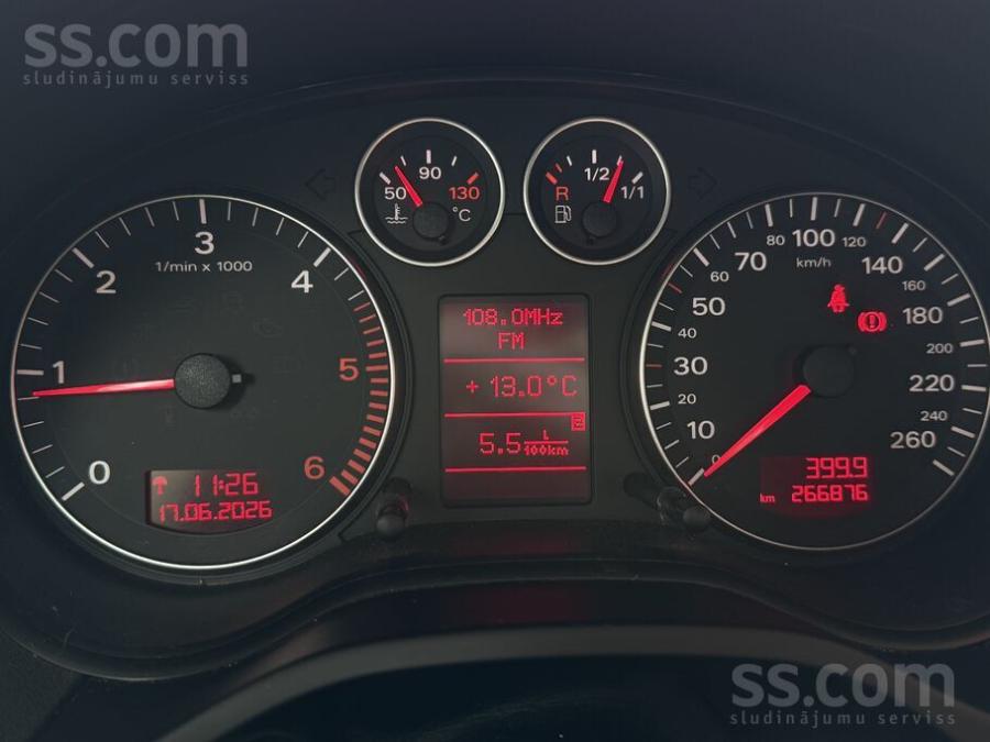 Pelēks Audi A3 2007 Jelgava, ar dzinēja tilpumu 1.90 L un nobraukumu 267 tūkst. km par 2700 €, foto 4 vietnē AUTOMOTO.COM.LV
