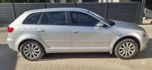 Pelēks Audi A3 2007 Viļņa, ar dzinēja tilpumu 1.97 L un nobraukumu 299 tūkst. km par 2600 €, foto  vietnē AUTOMOTO.COM.LV