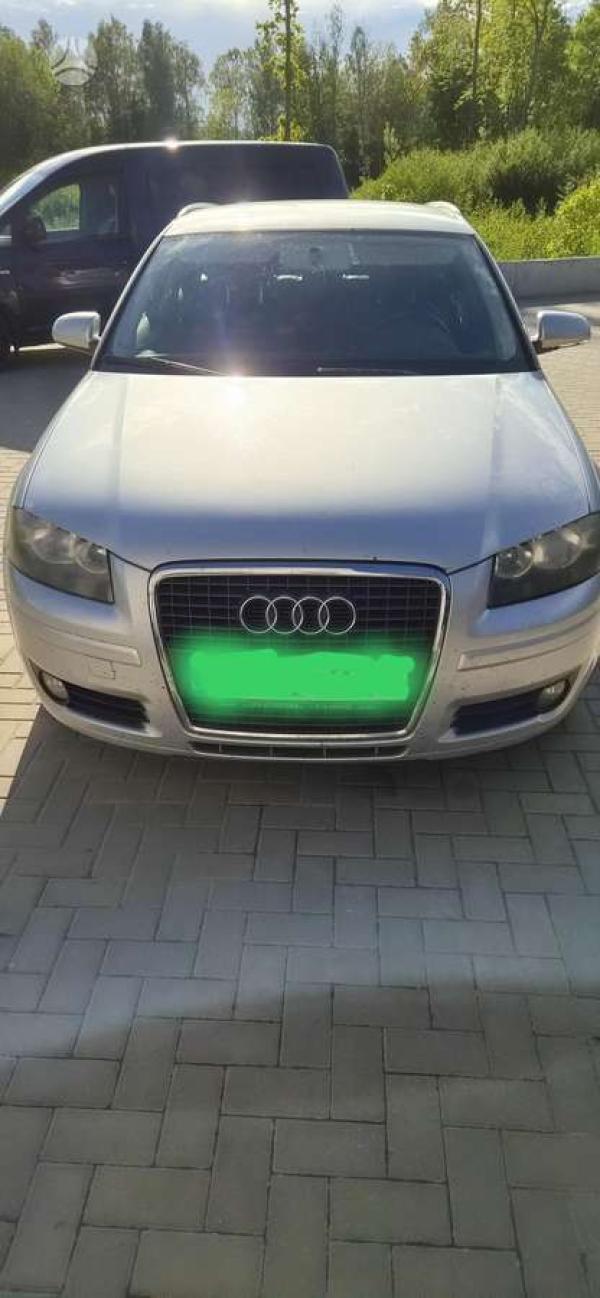 Grey Audi A3 2007 in Vilnius, with an engine capacity of 1.97 L and mileage of 299 thousand km for 2600 €, photo 2 on AUTOMOTO.COM.LV