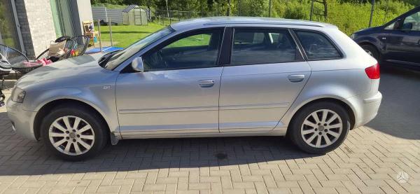 Grey Audi A3 2007 in Vilnius, with an engine capacity of 1.97 L and mileage of 299 thousand km for 2600 €, photo 3 on AUTOMOTO.COM.LV