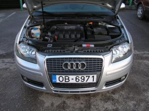 Grey Audi A3 2007 in Riga, with an engine capacity of 2.00 L and mileage of 255 thousand km for 4490 €, photo 23 on AUTOMOTO.COM.LV