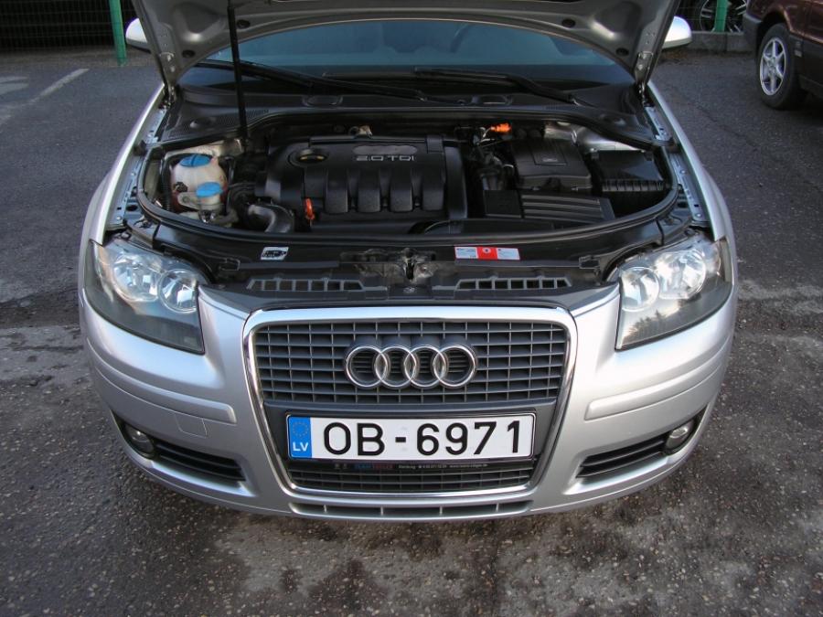 Grey Audi A3 2007 in Riga, with an engine capacity of 2.00 L and mileage of 255 thousand km for 4490 €, photo 23 on AUTOMOTO.COM.LV