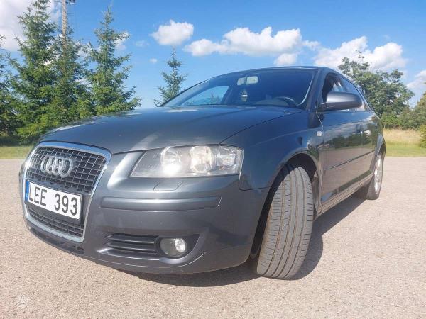 Pelēks Audi A3 2007 Vilkaviškis, ar dzinēja tilpumu 1.90 L un nobraukumu 366 tūkst. km par 2700 €, foto 2 vietnē AUTOMOTO.COM.LV