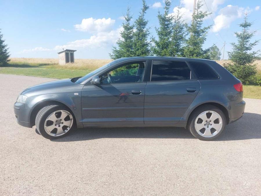 Grey Audi A3 2007 in Vilkaviskis, with an engine capacity of 1.90 L and mileage of 366 thousand km for 2700 €, photo 4 on AUTOMOTO.COM.LV