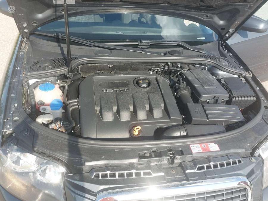 Grey Audi A3 2007 in Vilkaviskis, with an engine capacity of 1.90 L and mileage of 366 thousand km for 2700 €, photo 13 on AUTOMOTO.COM.LV