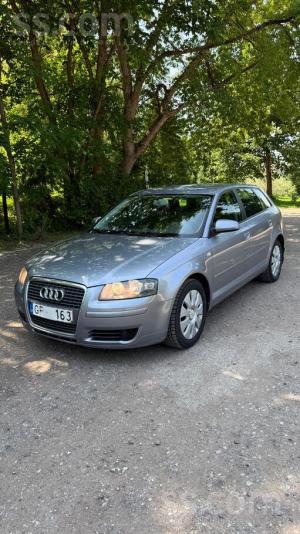 Grey Audi A3 2007 in Saldus, with an engine capacity of 1.90 L and mileage of 210 thousand km for 2200 €, photo  on AUTOMOTO.COM.LV