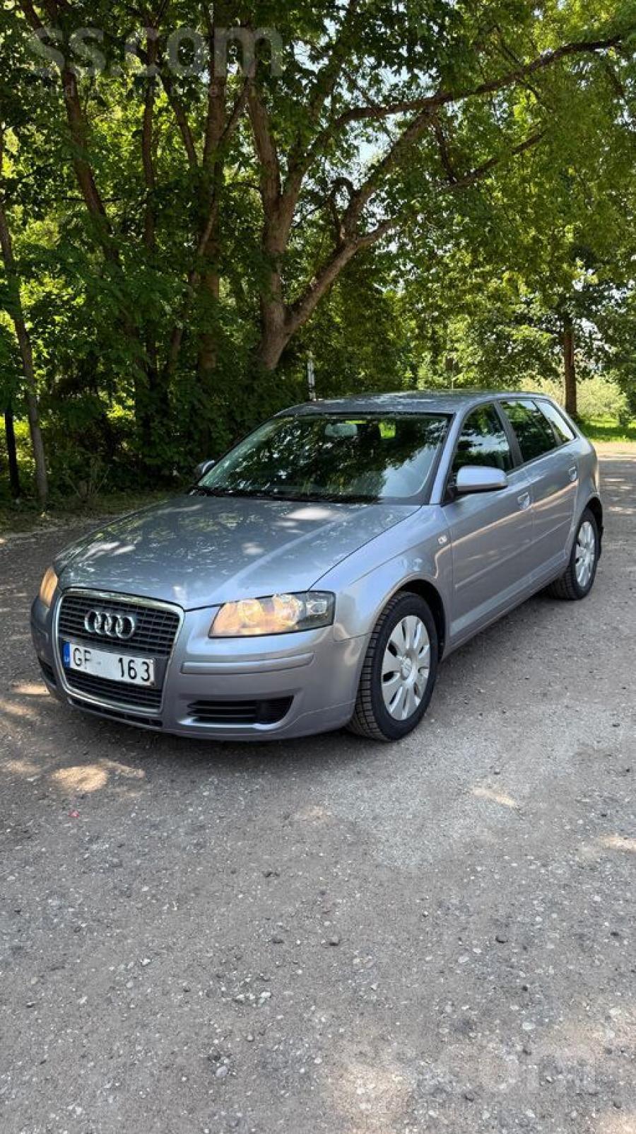 Grey Audi A3 2007 in Saldus, with an engine capacity of 1.90 L and mileage of 210 thousand km for 2200 €, photo 1 on AUTOMOTO.COM.LV