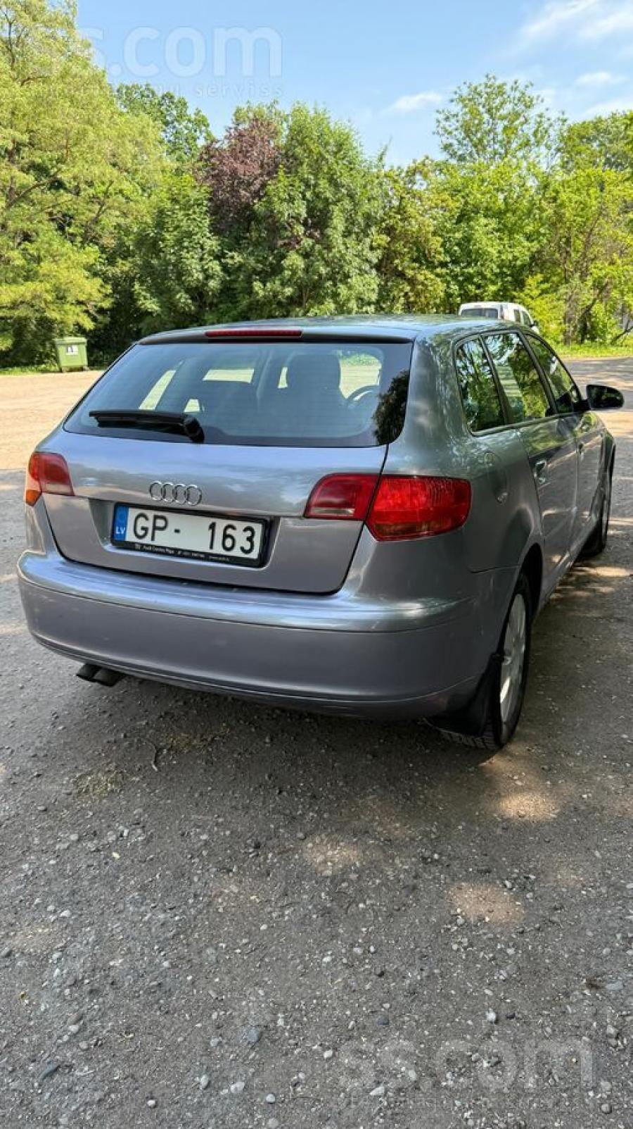 Grey Audi A3 2007 in Saldus, with an engine capacity of 1.90 L and mileage of 210 thousand km for 2200 €, photo 4 on AUTOMOTO.COM.LV