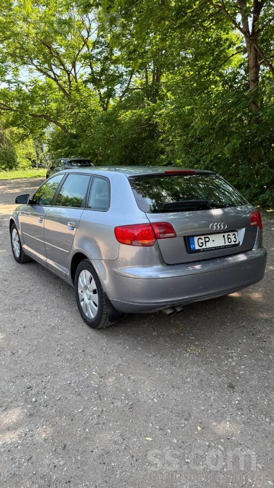 Grey Audi A3 2007 in Saldus, with an engine capacity of 1.90 L and mileage of 210 thousand km for 2200 €, photo 5 on AUTOMOTO.COM.LV