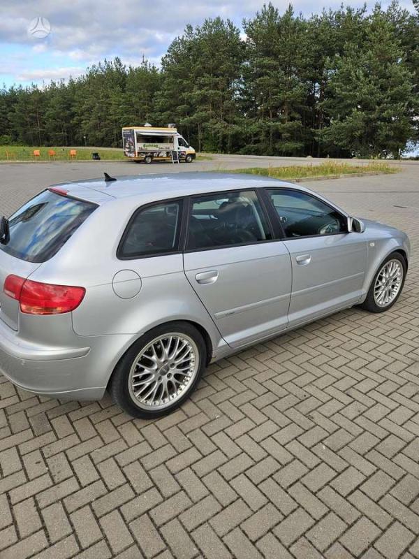 Grey Audi A3 2007 in Lazdijai, with an engine capacity of 1.97 L and mileage of 300 thousand km for 2800 €, photo 3 on AUTOMOTO.COM.LV