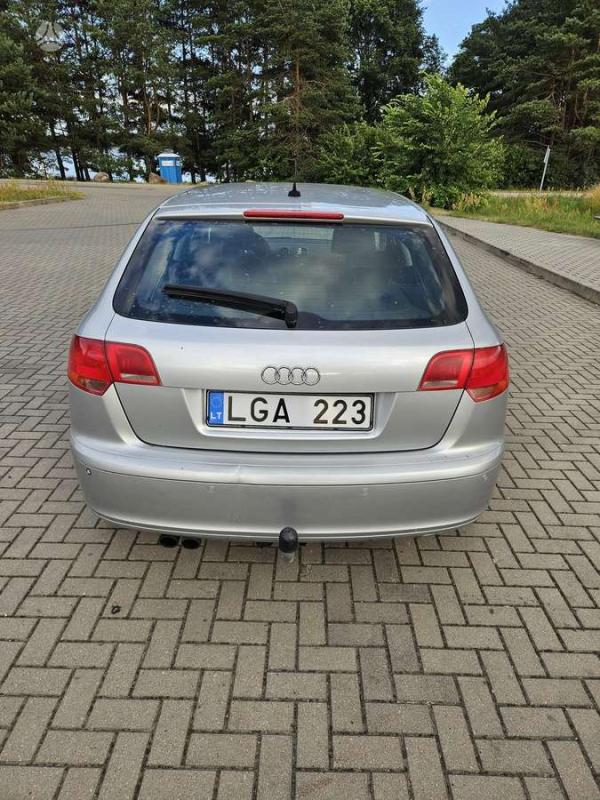 Grey Audi A3 2007 in Lazdijai, with an engine capacity of 1.97 L and mileage of 300 thousand km for 2800 €, photo 4 on AUTOMOTO.COM.LV