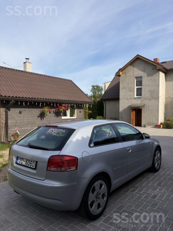 Grey Audi A3 2007 in Valmiera, with an engine capacity of 1.90 L and mileage of 313 thousand km for 2100 €, photo 4 on AUTOMOTO.COM.LV